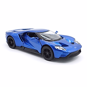 KiNSMART 2017 Ford GT, Blue 5391D - 1/38 Scale Diecast Model Toy Car