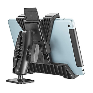 iBOLT TabDock Bizmount Metal AMPs - Heavy Duty Drill Base Mount for All 7" - 10" Tablets (iPad, Samsung Tab) for Cars, Desks, Countertops: Great for Commercial Vehicles, Trucks, and Businesses