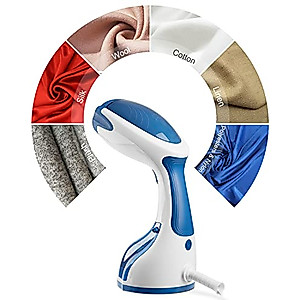 Steamer for Clothes, 1200 Watts Portable Handheld Garment Fabric Wrinkles Remover, Auto-Off, 30-Second Fast Heat-up, 260ml Large Detachable Water Tank