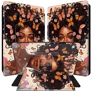 BPQOJB for Samsung Galaxy Tab A8 Case Galaxy Tab A8 10.5 Case 360 Degree Rotating PU Leather Smart Cover with Auto Wake/Sleep Tablet Case for Galaxy Tab A8 10.5 inch 2022 - Butterfly Girl