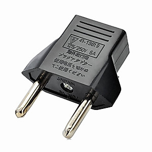 ANRANK U-E1020905AK US USA to EU Europe Travel AC Power Socket Plug Adapter Adaptor Converter (Black, 5-Pack)