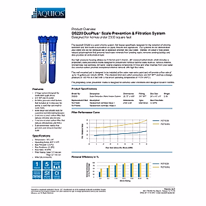 Aquios® DS220 DuoPlus™ Salt Free Water Softener & Filter System