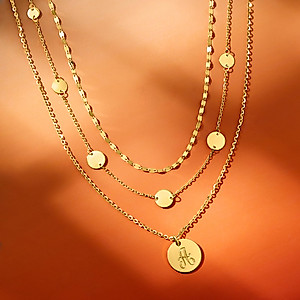 RS Pure by Ross-Simons Italian 14kt Yellow Gold Multi-Size Disc Station Necklace. 16 inches
