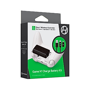 Hyperkin "Game N' Charge" Battery Kit for Xbox Wireless Controller (Xbox Series X/Xbox Series S) (Black) - Xbox Series X;