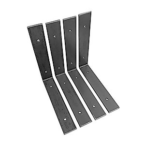 4 Pack - Angle Shelf Bracket, Iron Shelf Brackets, Metal Shelf Bracket, Industrial Shelf Bracket, Modern Shelf Bracket, Shelving
