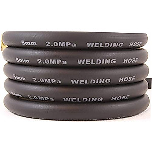 Argon CO2 - TIG/MIG Flowmeter - Welding Regulator - Welder Gauge with 5 Feet Argon Hose - CGA580 - MD