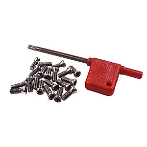 HGC 20pcs M3.5x10 Alloy Steel Torx Screws for Replaces Carbide Insert CNC Lathe Tool