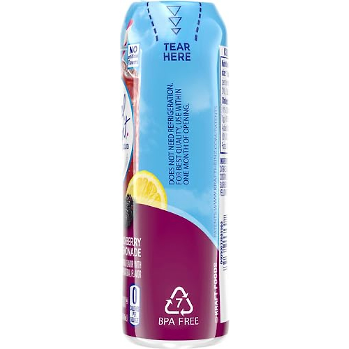 Crystal Light Sugar-Free Zero Calorie Liquid Water Enhancer - Blackberry Lemonade Water Flavor Drink Mix (1.62 fl oz Bottle)