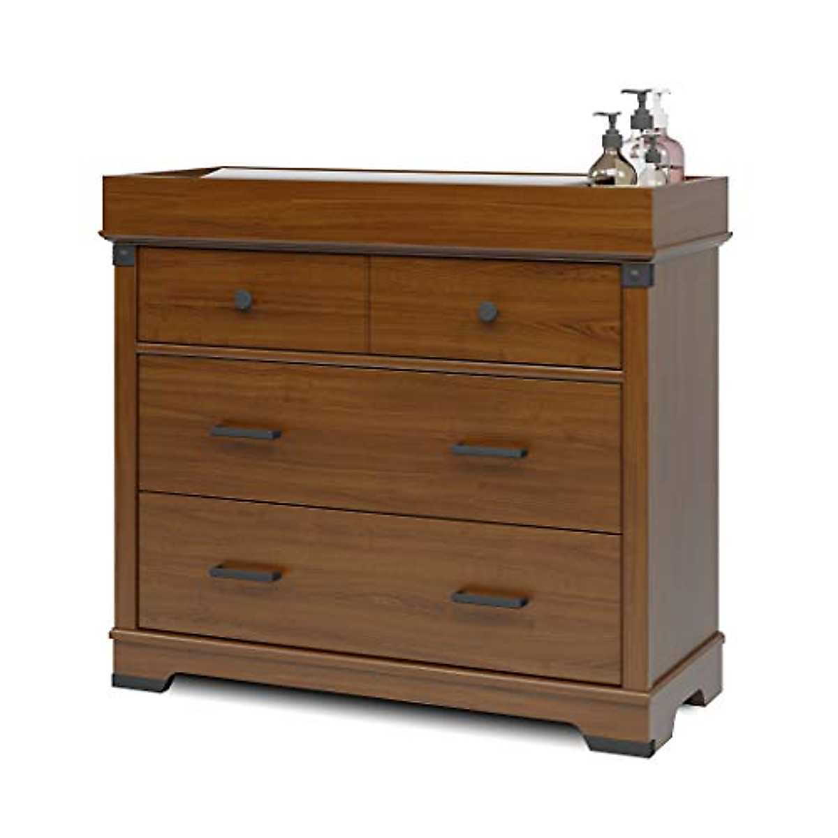 Child Craft Redmond Changing Table Topper, Coach Cherry, One Size, Brown