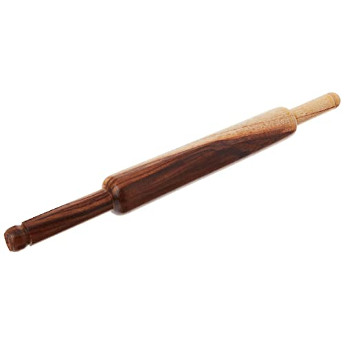 Tabakh Manual Wooden Roti Chapati Flatbread Tortilla Presser Maker with Rolling Pin, 10-Inch