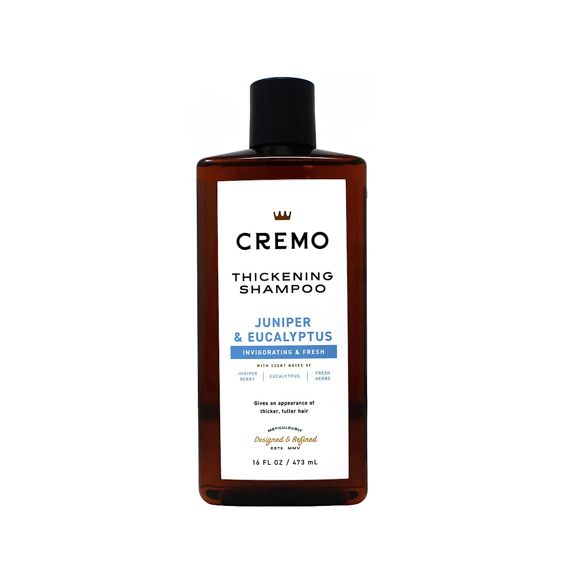 Cremo Barber Grade Juniper & Eucalyptus Thickening Formula for Fine or Thinning Hair, eucalyptus, juniper, eucalyptus, 16 Fl Oz (2-Pack)