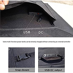 Solar Panels 60W Portable Solar Charger Foldable Solar Panel with USB Dc Port Waterproof for Travel Camping Garden USB Devices