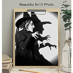 Wizard of Oz Wicked Witch Decor - Pagan Gifts - Wiccan Wicca Decor - Paganism Supplies - Gothic Wall Decor - Goth Wall Art - Witchcraft Decor - Black Magic - Vintage Witchy Poster - Scary Decorations