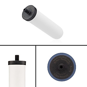 British Berkefeld Doulton 8674 Ultra Sterasyl Ceramic Filter Candle for Countertop Gravity Water Filter System Short Mount 7" - 4 Pack