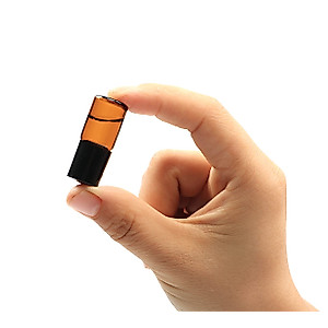 Furnido 25 Pack 2ml Amber Glass Roll on Bottle For Essential Oils,Perfume Vial with Stainless Steel Roller Ball,Black Caps Mini Sample Vials Cosmetics Small Container