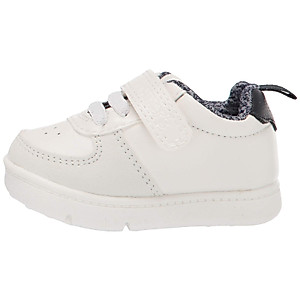 Carter's baby boys Kyle Fashion Sneaker First Walker Shoe, White, 2.5 Infant US