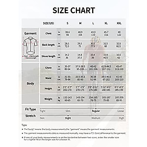 ARSUXEO Men's Short Sleeves Cycling Jersey Bicycle MTB Bike Shirt 636 White Size L