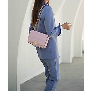 MKF Collection Shoulder Bag for Women, Vegan Leather Quilted Fashion Handbag Crossbody Purse