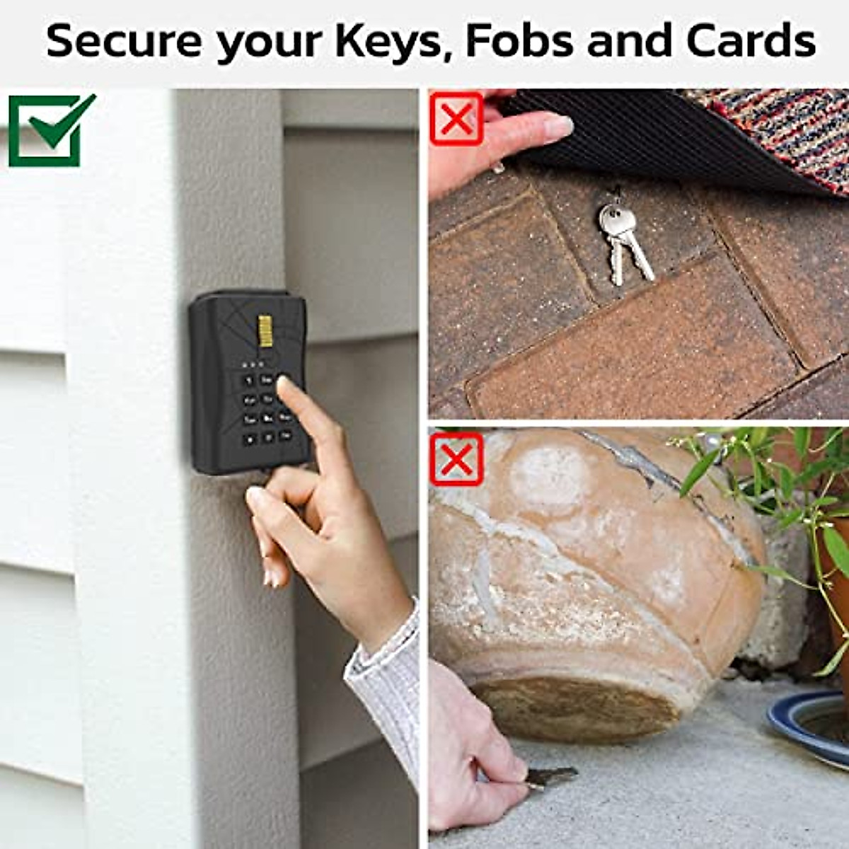 NU-SET Eyecon WiFi-Enabled Smart Lock Box Key Sharing for Home, Commercial Use, Real Estate, or Vacation Rental - Manage Access Remotely, Exclusive Feature Blockchain Secure Photo Key, 7080-3