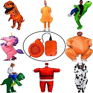 LKQBBSZ Mini Blower Fan for Halloween Dinosaur Costume or Doll Mascot Head or Other Inflatable Game Clothing Suits