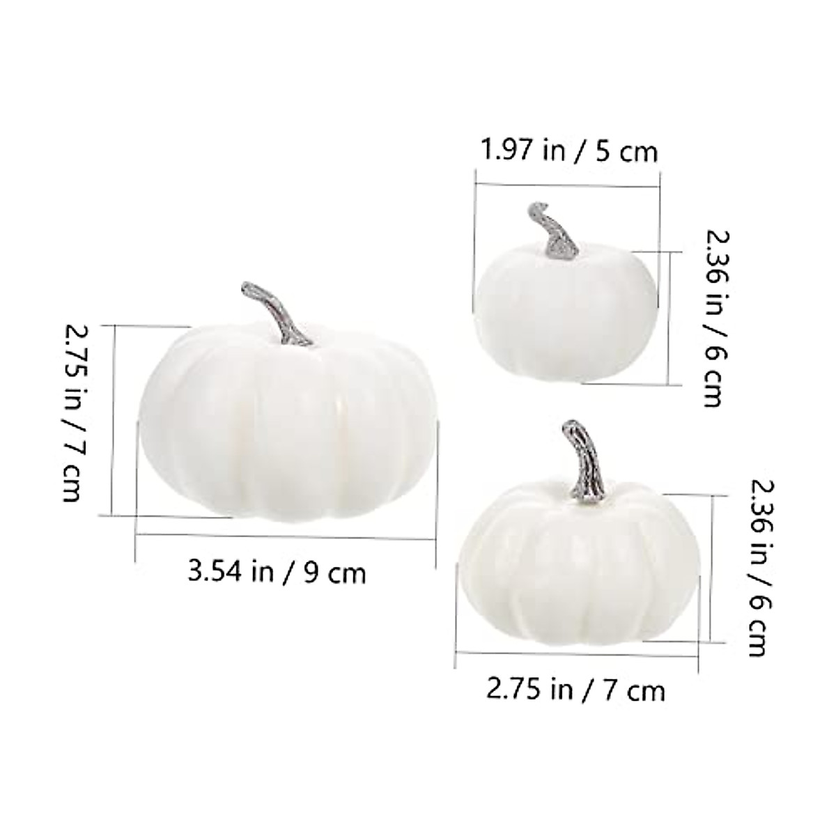 Garneck 2 Sets Artificial Pumpkin Tablescape Decor Garland Decor Halloween Props Thanksgiving Maple Leaves Foam Pumpkin Mini Halloween Pumpkin Simulation Pumpkin Decor Decorative Pumpkin