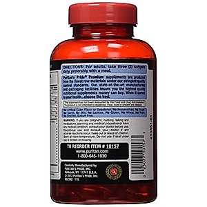 Puritan's Pride Maximum Strength Triple Omega 3-6-9 Fish, Flax & Borage Oils-120 Softgels