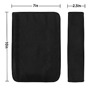 GLENLCWE Bronze Horse Print Car Seat Belt Pad Shoulder Pads Cover Seatbelt Strap for Children and Adults Universal