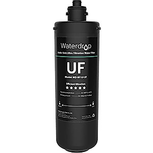 Waterdrop RF10-UF 0.01 Micron Replacement Filter Cartridge For 10UA/10UA-UF/10UB/10UB-UF Under Sink Water Filter, Reduces Lead, Chlorine, Bad Taste & Odor, 8K Gallons High Capacity