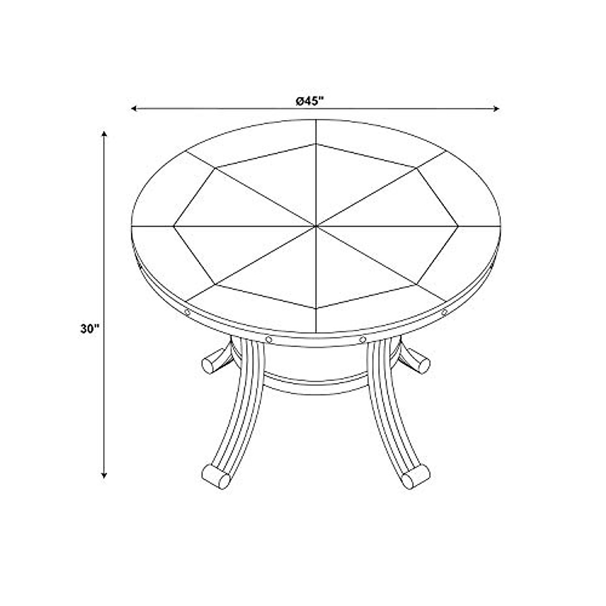 Powell Furniture Franklin Dining Group, Dark Brown