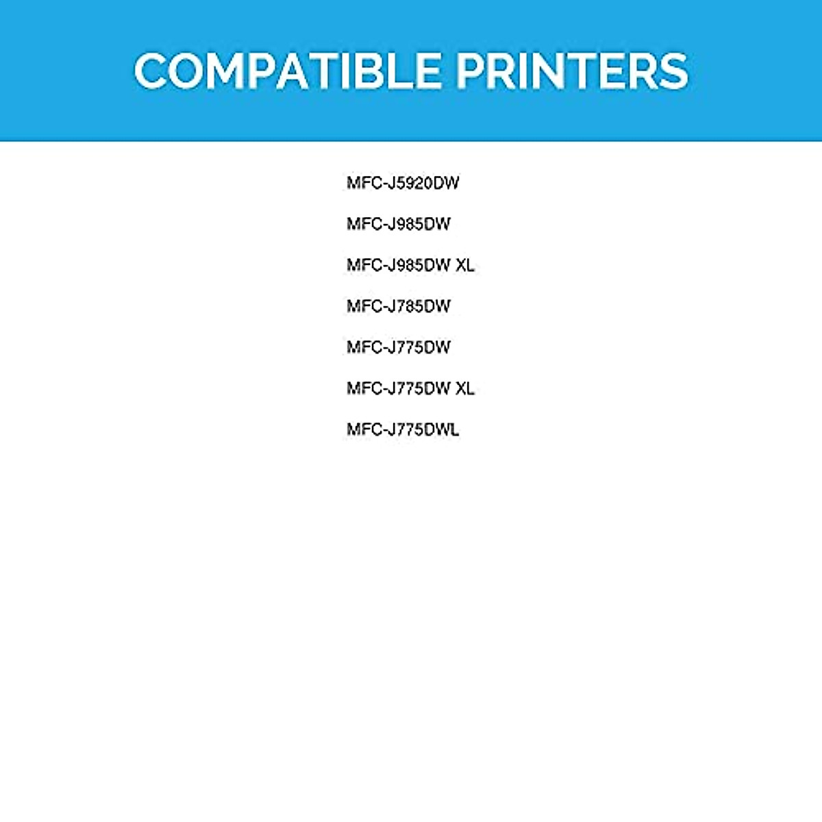 LD Compatible Ink Cartridge Replacement for Brother LC20EBK Super High Yield (Black)