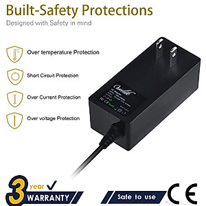 Omilik 6FT 12V AC Adapter Charger for Tablo 2-Tuner & 4-Tuner Video Recorder TV Streaming DVR Power Supply Mains