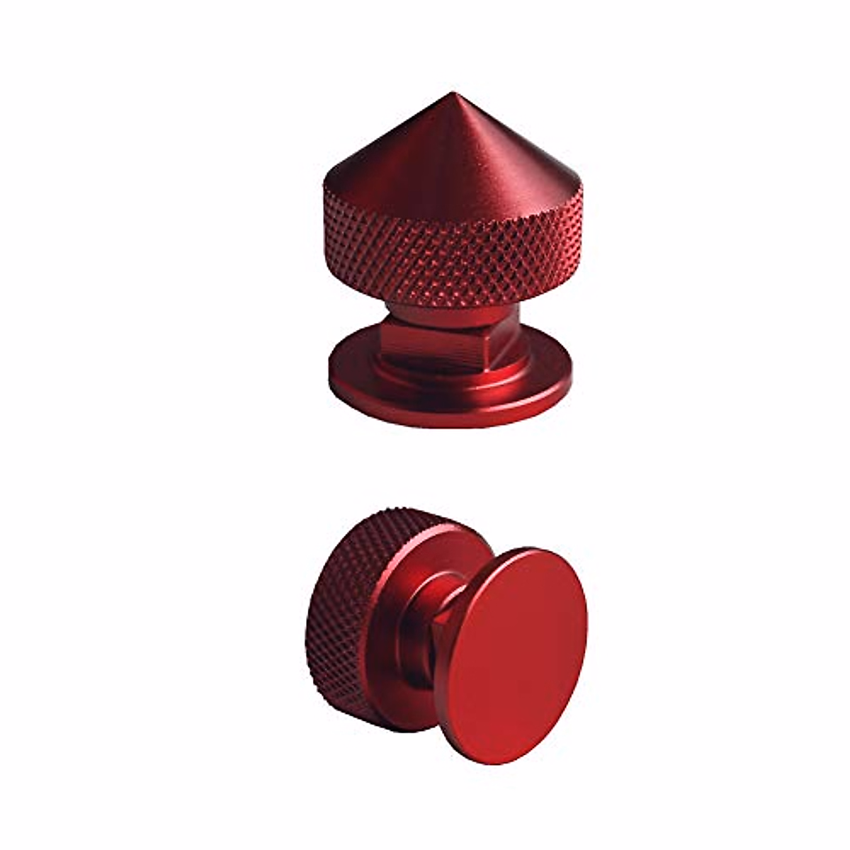 JGR 1 Pair Welding Hood (Pipeliner) Fasteners Aluminum (Spiked-Red)