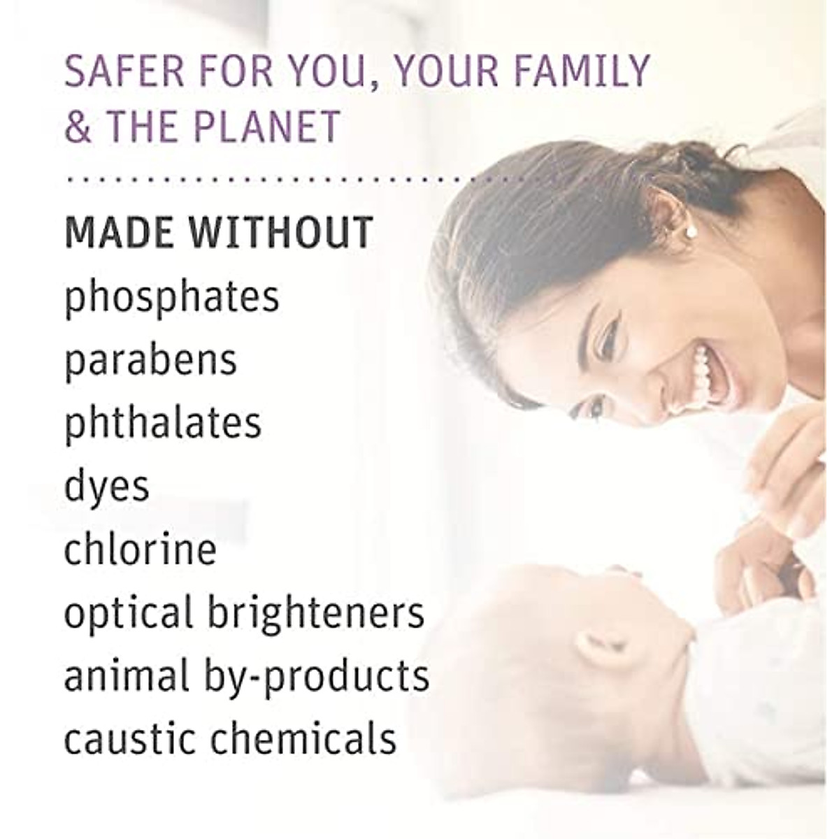 Grab Green Baby Laundry Detergent Pods, 50 Count, Dreamy Rosewood, Plant and Mineral Based, Formulated to Tackle Growing Baby (5 Months and Older) Laundry Stains