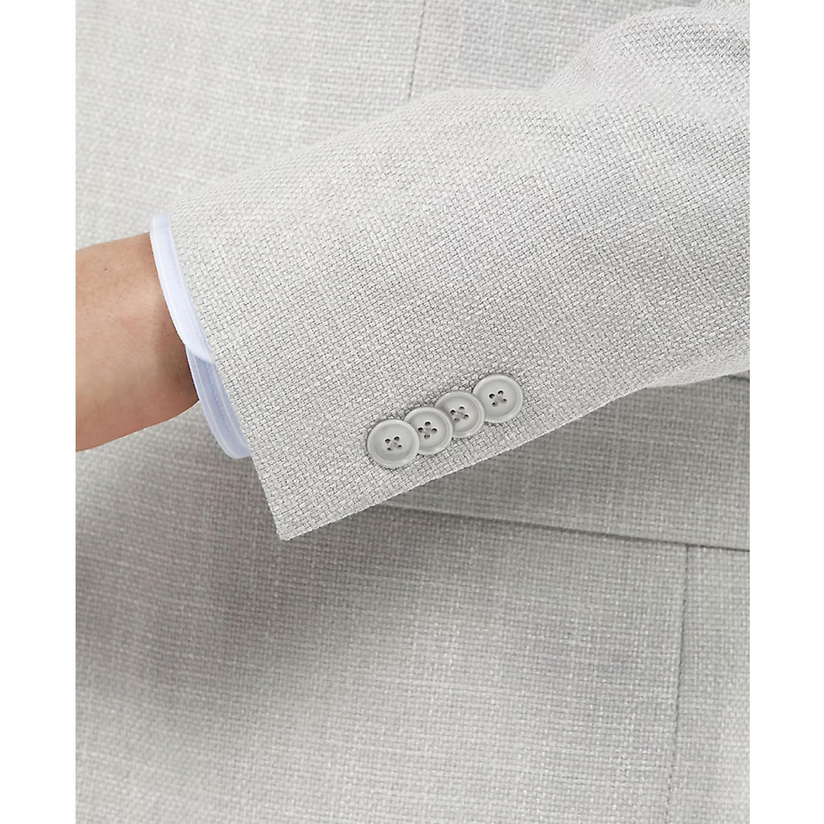 Tommy Hilfiger Mens Conrad Slim Fit Suit Separate Two-Button Blazer Gray 42R