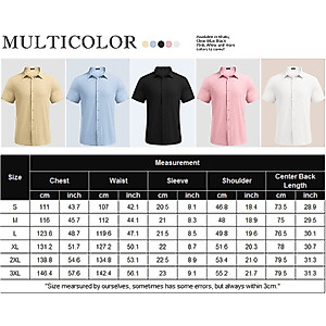 COOFANDY Mens Button Down Beach Shirt Short Sleeve Casual Vacation Shirts Summer Tropical Shirts Tops Mint Green