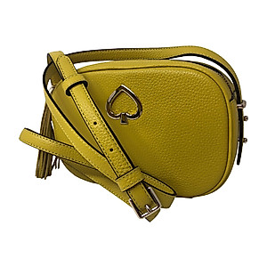 kate spade new york Leather Kourtney Camera Crossbody Shoulder Bag, Chartreuse