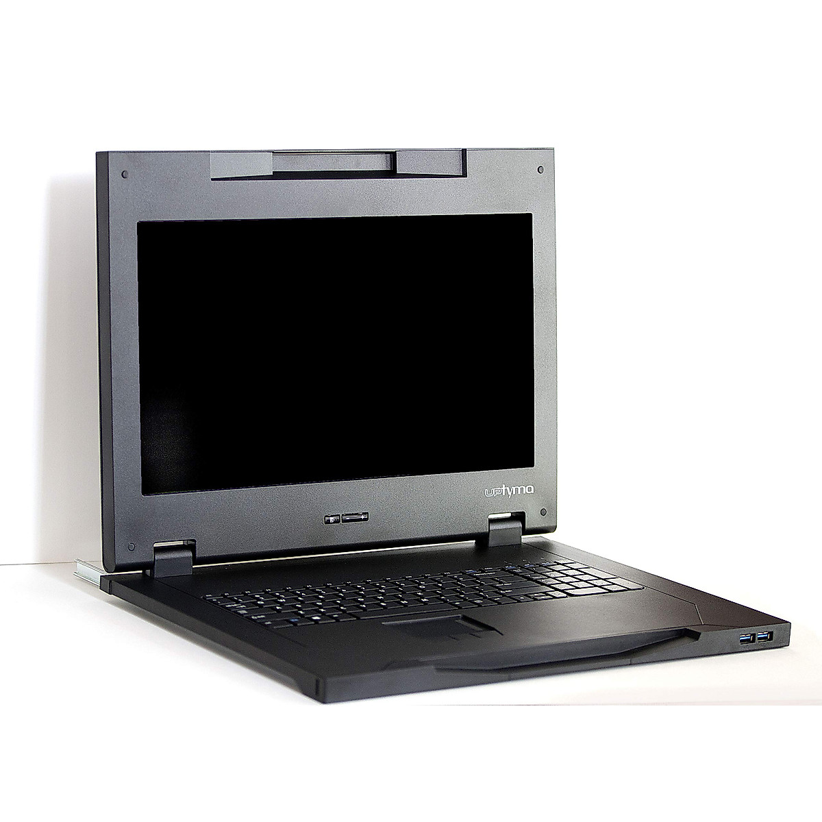 KVM Console 17.3 Full HD - Made in USA - TAA Compliant - 1U Rackmount Console Rack - Server Rack Mount Monitor with 1920 x 1080 Resolution - Rackmount Monitor with VGA & Display Port by Uptyma