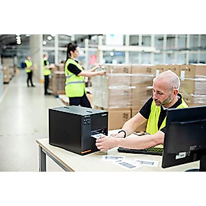 Brother TJ-4010TN Entry-Level High-Volume Industrial Barcode Label Printer, 203dpi, 6ips, Ethernet and USB 2.0