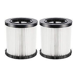 DCV5801H HEPA Replacement Filter for DeWalt DCV580 & DCV581H Wet/Dry Vacuum, Washable and Reusable (2 PACKS)