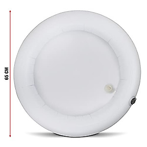 Outdoorwares inflatable Serving bar buffet - With Drain New INNOVATIVE VALVE For EASY Inflation/Deflation By Food & Drink Holder For Pool Picnics, Barbeques & Parties – 24" x 24" x 4" -2 Pack