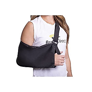 Brace Direct Arm Sling- Immobilize Arm and Shoulder- Cast Support, Post Surgery, Arm, Wrist & Hand Injury, Fractures, Sprains & Strains- Left or Right Arm