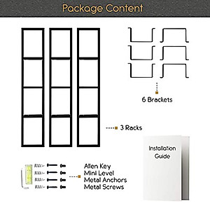 You Have Space Black Floating Shelves for Wall, 34 Inch Video Games CD DVD Storage Shelves, Cube Storage Organizer Shelf Set of 3