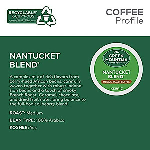 Green Mountain Coffee Nantucket Blend Keurig Single-Serve K-Cup Pods, Medium Roast Coffee, 32 Count