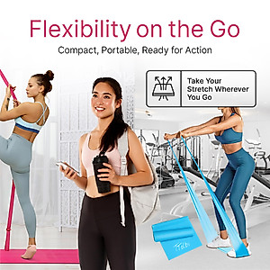 Premium Door Leg Stretcher: Stretching with Leg Flexibility Trainer, Dance Stretching Equipment: Splits Trainer Bands for Stretching in Ballet, Cheerleading, Gymnastics, Cheer Dancers Stuff, Door Stretch Strap