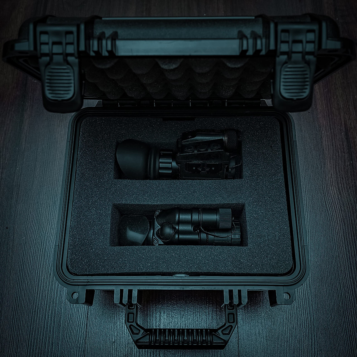 MEIJIA Portable All Weather Waterproof Camera Case With Foam,Fit Use of Drones,Camera,Equipments,Elegant Black,10.62 x9.68x6.87inches