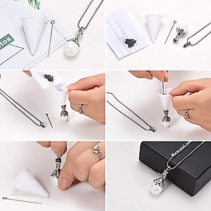 memorial jewelry Stainless Steel Musical Instrument Silver Color Charm Necklace Pendant with Silver Chain