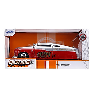 Jada Bigtime Muscle 1:24 1951 Mercury Coupe Die-cast Car Red, Toys for Kids and Adults
