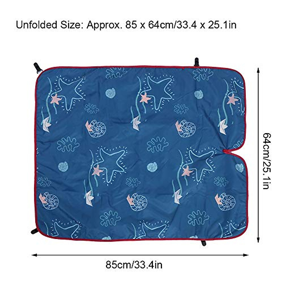 Baby Windproof Stroller Blanket Multifunctional Infant Rainproof Blanket Pram Stroller Polyster Warm Cover for Newborn Baby(85 * 64cm-Tropical)