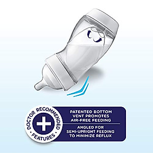 Playtex Baby Ventaire Bottle, Helps Prevent Colic & Reflux, Clear, 9 Oz, 5 Count - Pack of 1