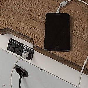 Liberty Furniture Farmhouse Reimagined White 3 Drawer Night Stand w/Charging Station